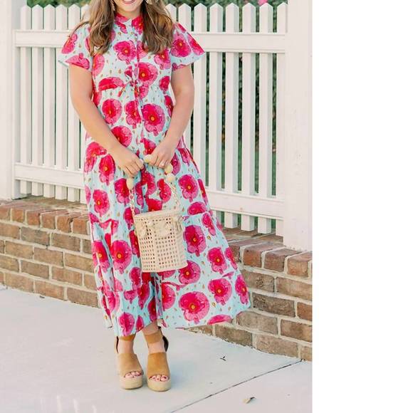 Victoria Dunn | Dresses | New Victoria Dunn Magnolia Flutter Maxi Dress ...